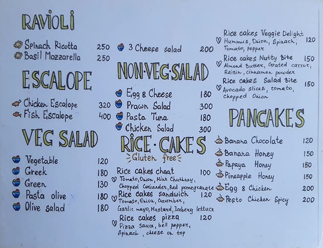 Menu at Farm Fresh Auroville, Kuilapalayam, bakery