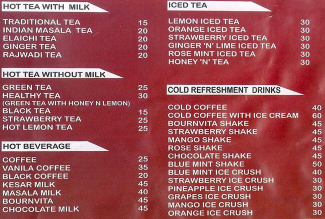 The Tea Shop Menu, Menu untuk The Tea Shop, Pimple Saudagar, Pune - Zomato