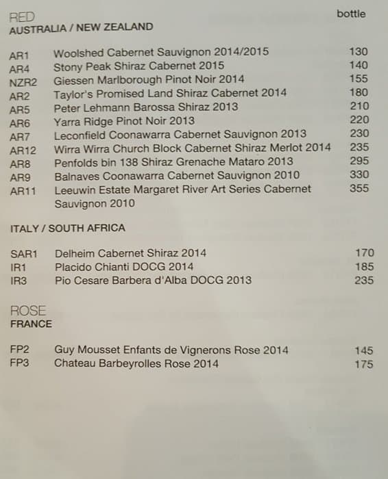 Alexis The Gardens Menu | Fasci Garden