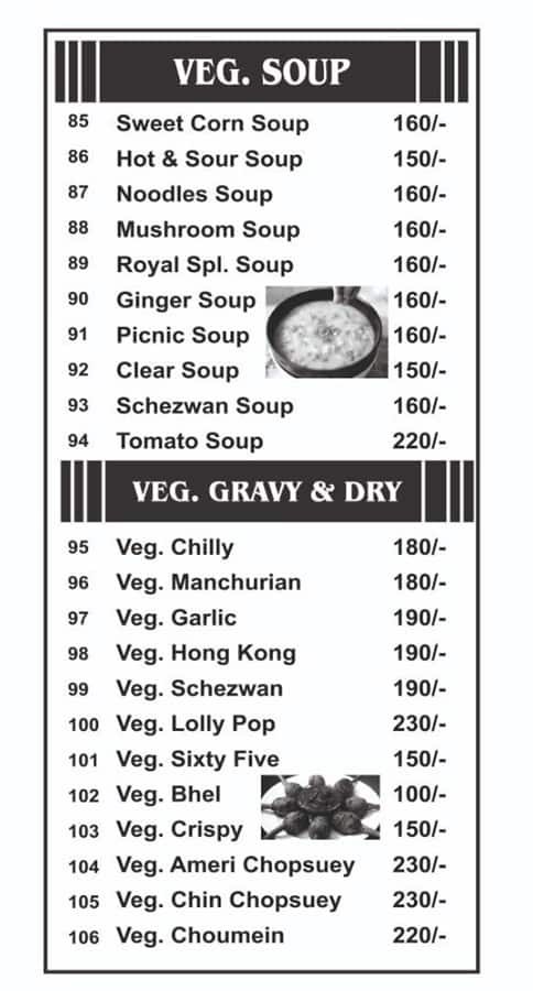 Menu of Magic Kitchen Chinese Fast Food Corner, Mira Road, Mumbai