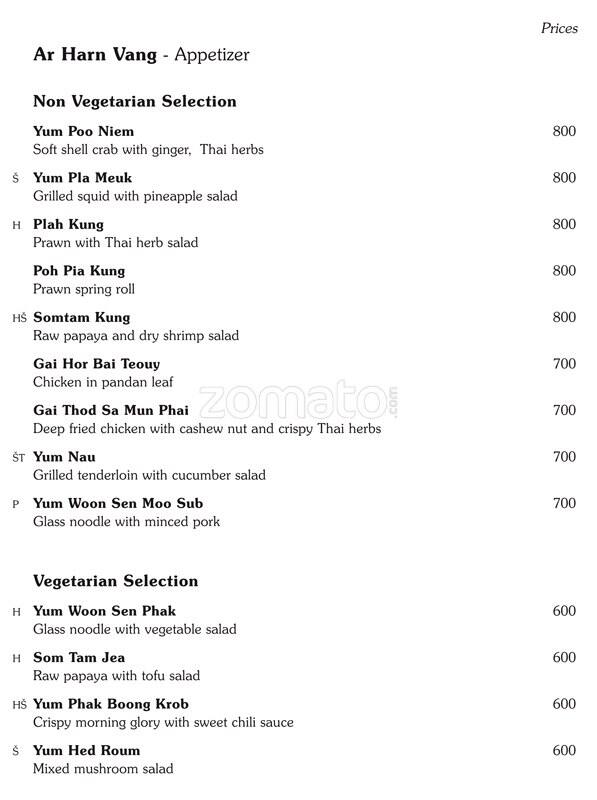 Menu at Shangri-La Wine Club, Delhi