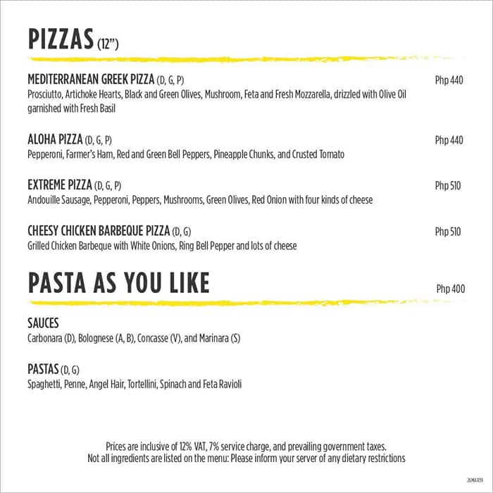 Menu at Citron Café - We Proudly Serve Starbucks restaurant, Makati