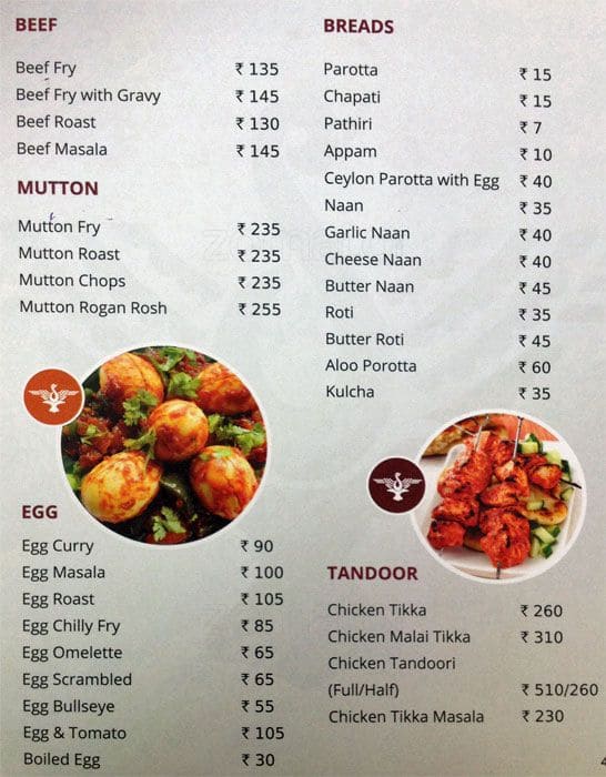 Surya Restaurant Menü, Surya Restaurant, Aluva, Kochi için Menü - Zomato