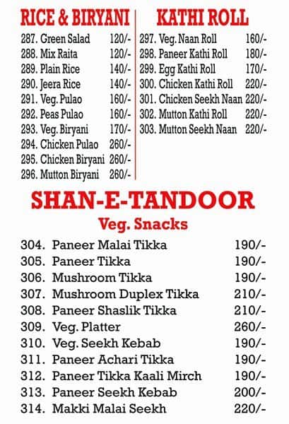 Menu at Friends Poultry, Chandigarh