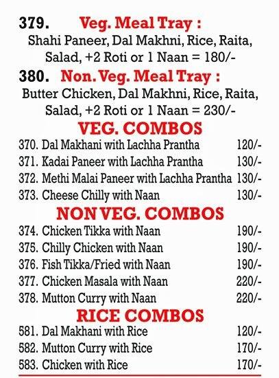 Menu at Friends Poultry, Chandigarh