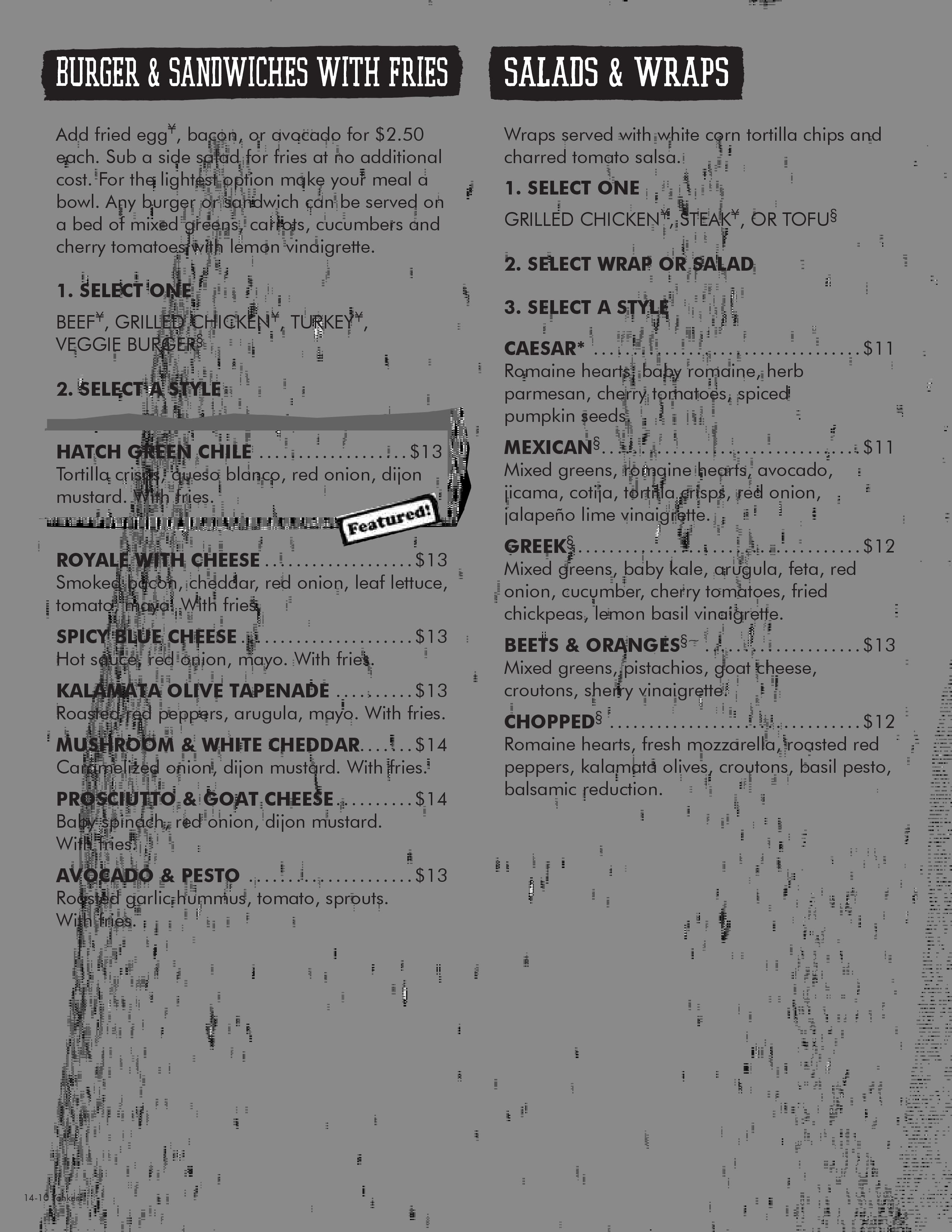 Menu at Alamo Drafthouse pub & bar, Yonkers