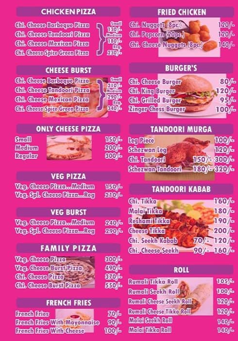 Menu of Mumbai Chaat, Mumbra, Thane