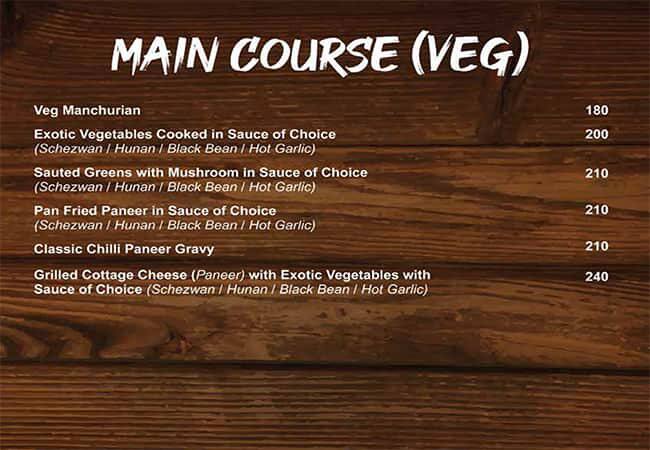 Menu at Fat Belly, Guwahati, RGB Road