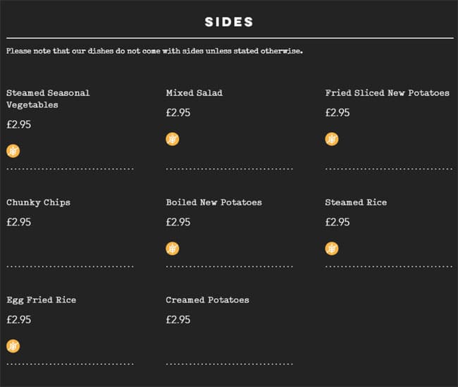 Menu at The Lobster Pot restaurant, Nottingham, 27 Villa St