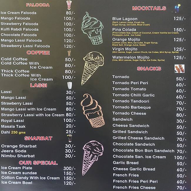 Menu of Scoop & Bites, Kondhwa, Pune