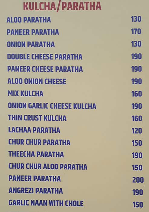 Menu of Vig Refreshments, Chembur, Mumbai