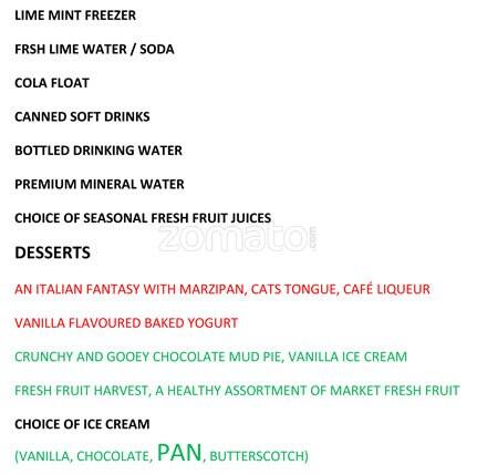 Menu at Mash, Chennai, 3/2 Mash -The Grill House Haddows 2'nd Street