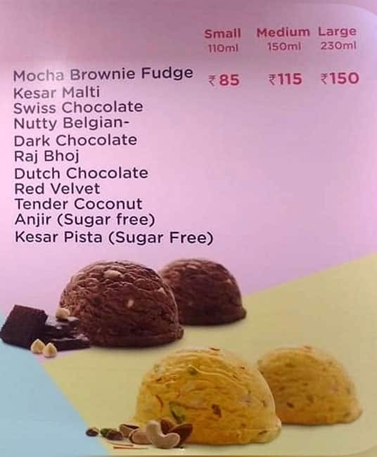 Menu at Havmor Havfunn Ice Cream, Jaipur, Shop 2