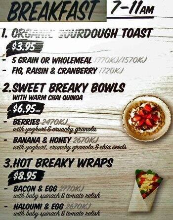 Menu at Sumo Salad fast food, Sydney, 168 Pitt St