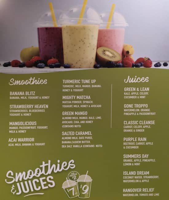 Menu at Sumo Salad fast food, Burwood