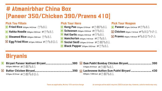 Menu at The Mills SOCIAL, Pune