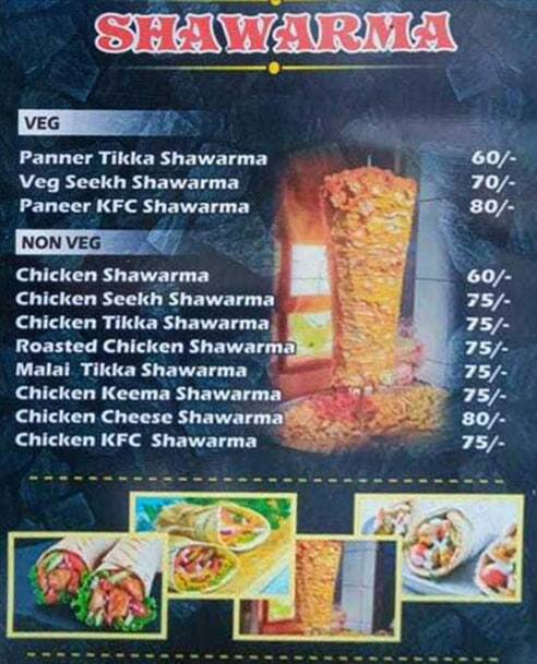 Menu of Mrinal Shawarma's Kitchen, Kopar Khairane, Navi Mumbai