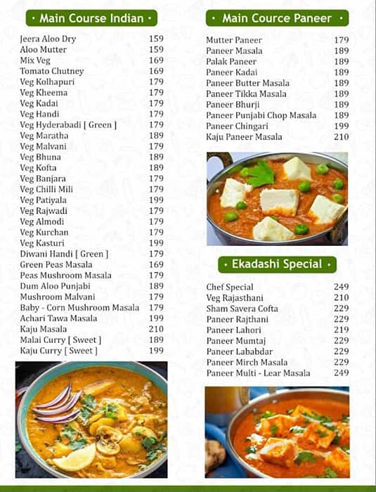 Menu of Ekadashi Pure Veg, Dehu Road, Pune