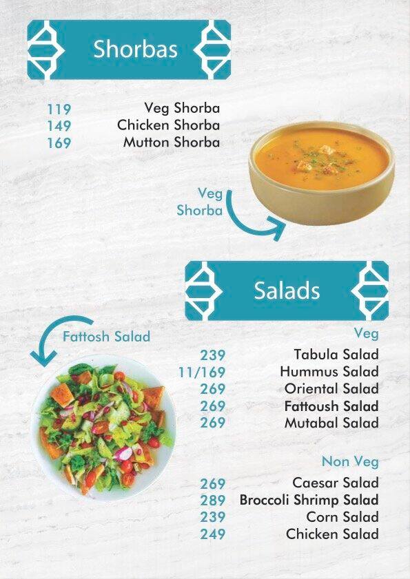 Menu of Barkaas Arabic Restaurant, Whitefield, Bangalore