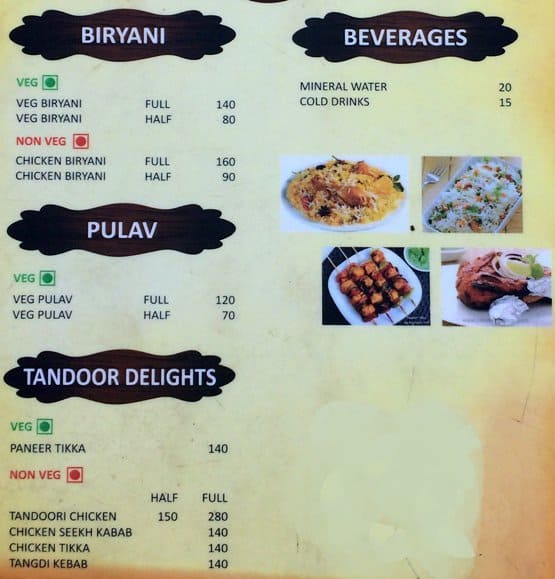 The Food Junction Menu, Menu for The Food Junction, Vayusena nagar ...