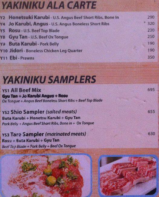 Menu at Lucky Niku Kafe restaurant, Quezon City, Ground Floor