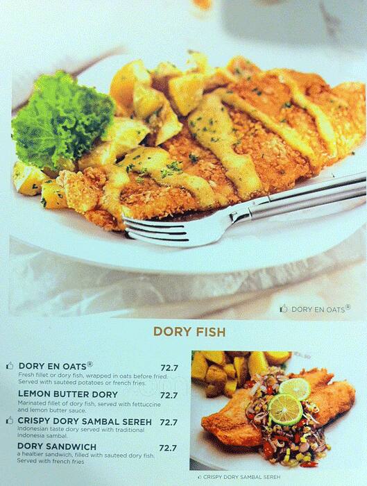 Menu at Excelso cafe, Jakarta, Plaza Indonesia