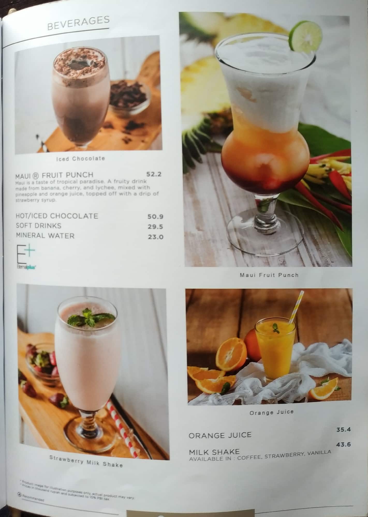 Menu at Excelso cafe, Tangerang, Summarecon Mall Serpong