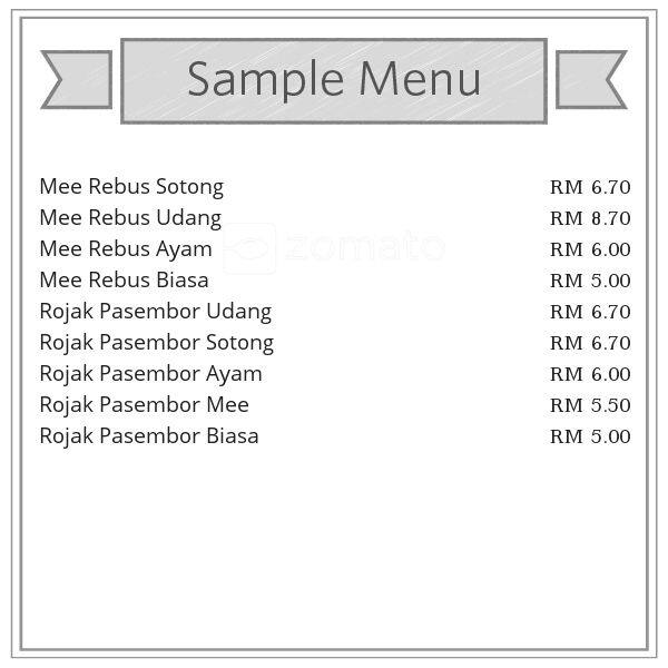 Pak Tam Menu, Menu for Pak Tam, Chow Kit, Kuala Lumpur - Zomato Malaysia