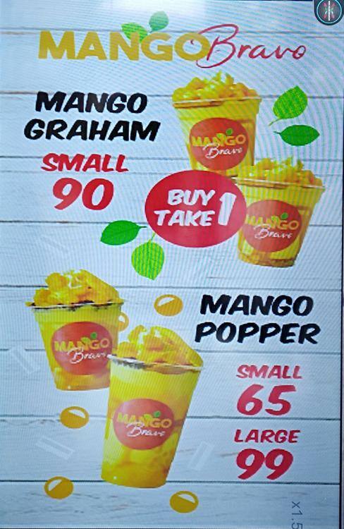 Menu at Mango Bravo restaurant, Antipolo