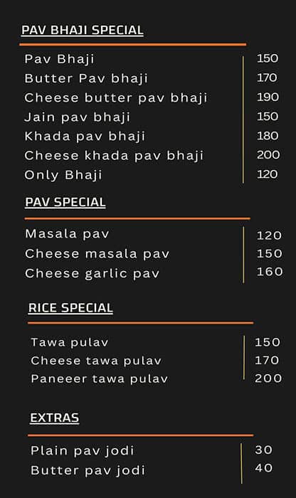 Menu of The Flavours Of Home Pav Bhaji, Kalyan, Thane