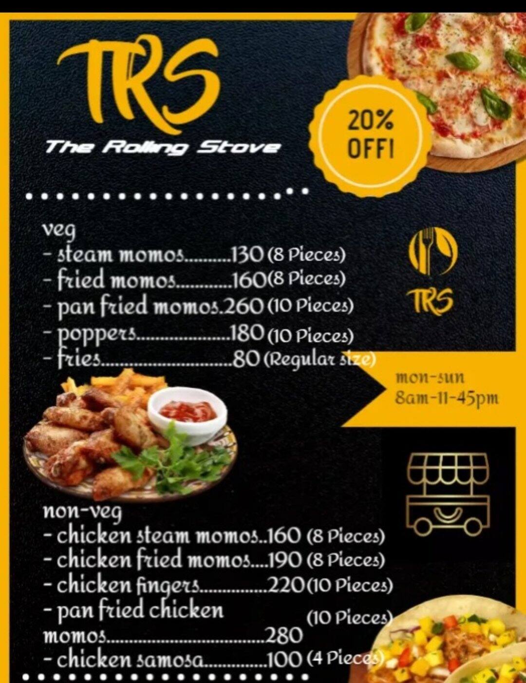 Menu of The Rolling Stove, Goregaon East, Mumbai