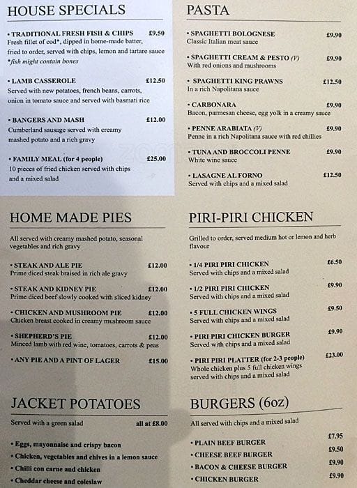 Menu at The Tower Hill Restaurant, London, Shopping Mall 10 Tower Hill ...