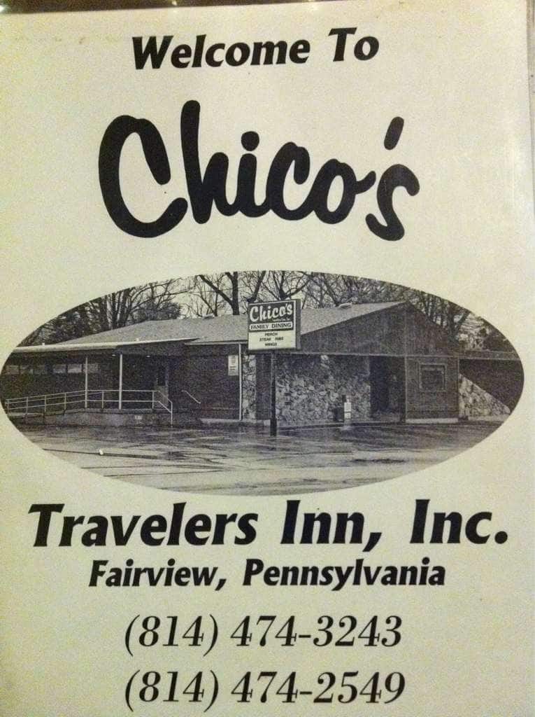 Menu at Chico's Traveler's Inn Inc restaurant, Fairview