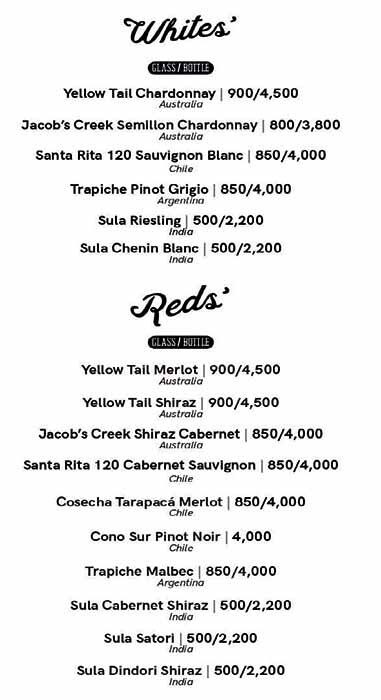 Menu at Fable cafe, Mumbai, Aashiyana Apartment