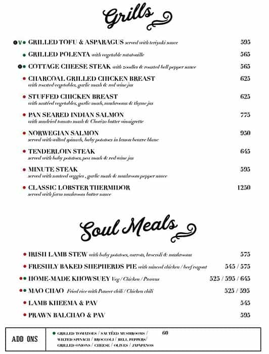 Menu at Fable cafe, Mumbai, Aashiyana Apartment