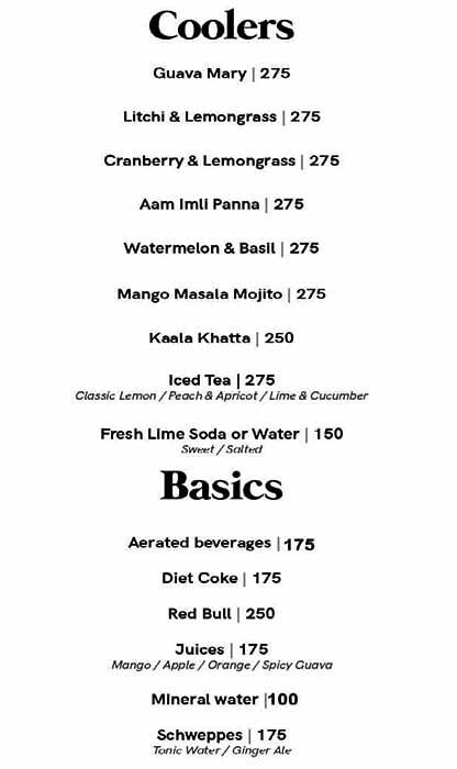 Menu at Fable cafe, Mumbai, Aashiyana Apartment