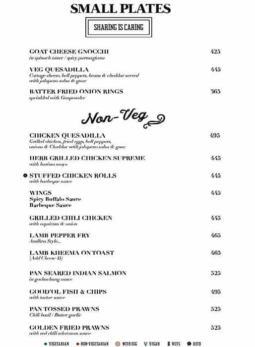 Menu at Fable cafe, Mumbai, Aashiyana Apartment