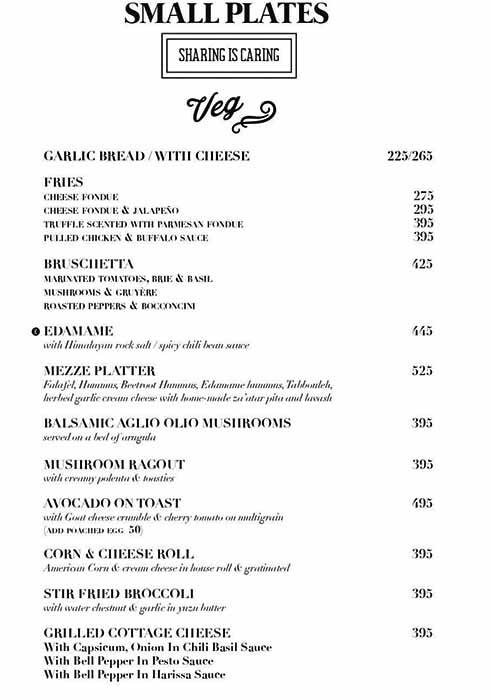 Menu at Fable cafe, Mumbai, Aashiyana Apartment