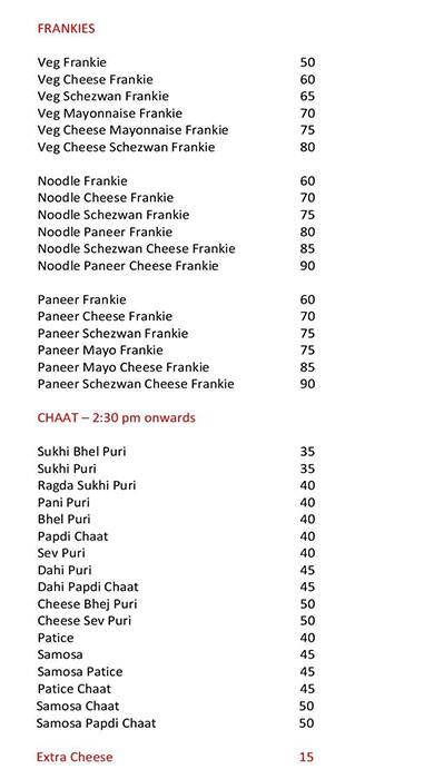 Menu at HELLO TASTY, Mumbai