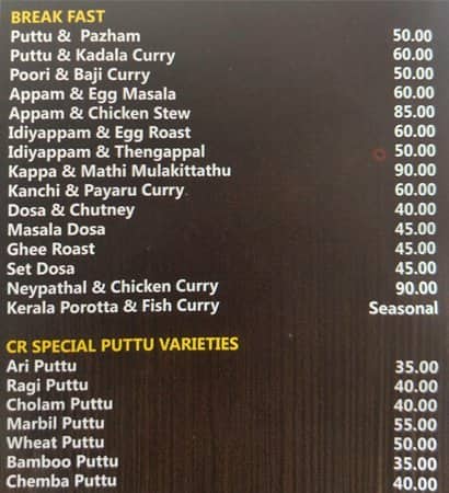 Calicut Restaurant Menu, Menu for Calicut Restaurant, Yeshwantpur ...