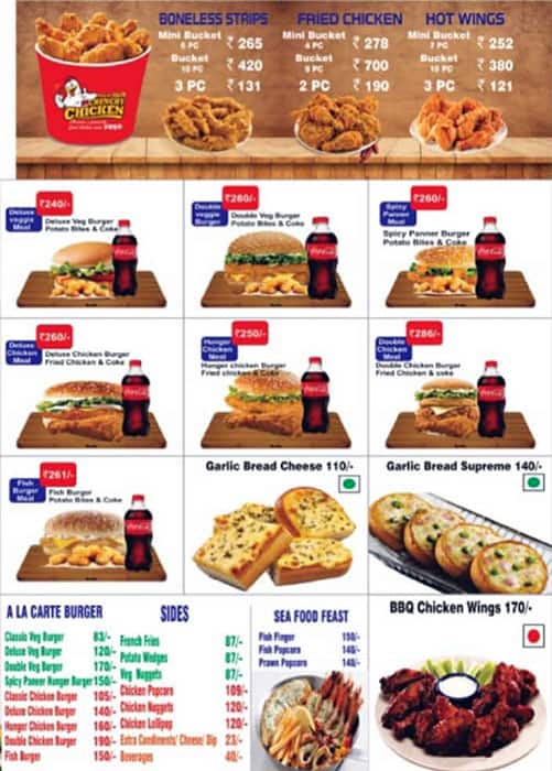 Menu at American Bites, Bengaluru, vencobb chicken