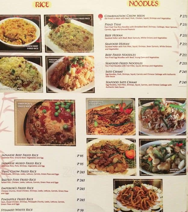 Menu at Little Asia restaurant, Manila, Lucky Chinatown Mall