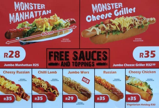 Sausage Saloon Menu, Menu for Sausage Saloon, Goodwood, Cape Town - Zomato SA