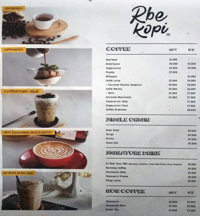 Menu at Roti Bakar Eddy restaurant, Jakarta, Jl. H Nawi Raya no.53