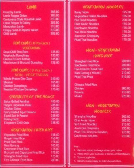 Tasty China Menu, Menu for Tasty China, Porur, Chennai - Zomato