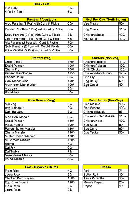 Menu at Golden Plate Cloud Kitchen, Bhubaneswar
