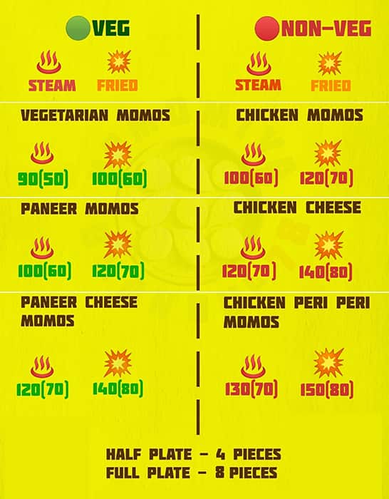 Menu of Momomiya, Bhandup, Mumbai