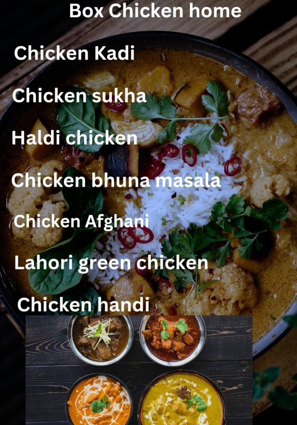 Menu of Box Chicken Home's, Vasai, Mumbai