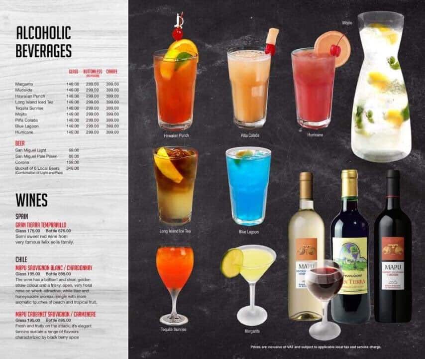 Menu at Burgoo restaurant, Quezon City, 1115 SM North EDSA