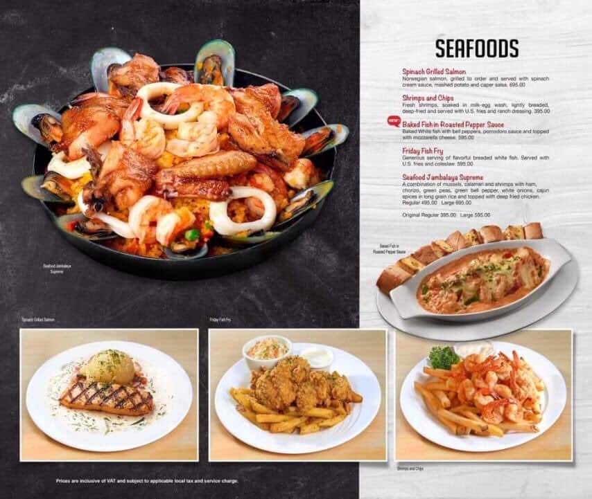 Menu at Burgoo restaurant, Quezon City, 1115 SM North EDSA